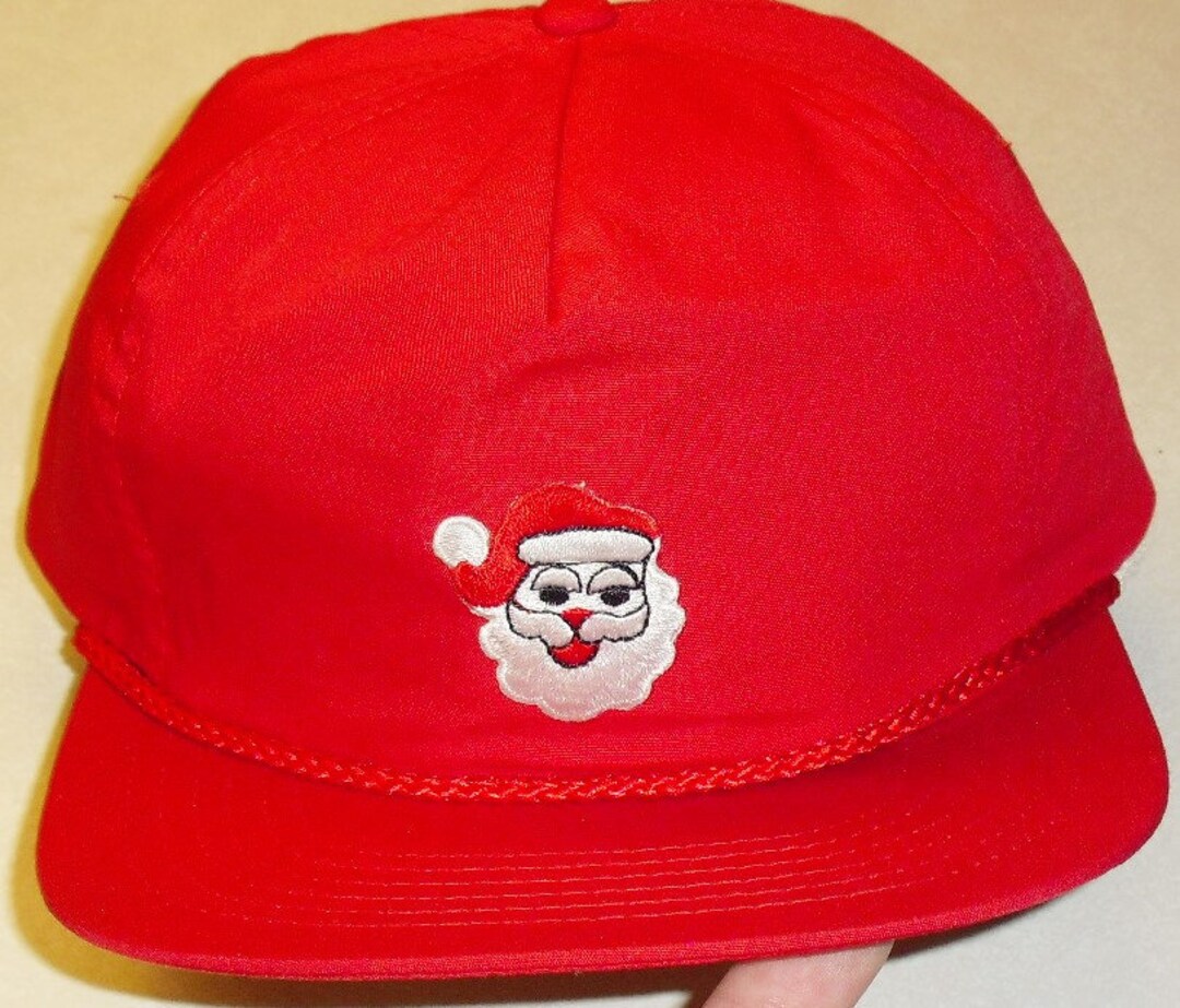 Santa Claus 90s Vintage Snapback Hat Christmas Holidays New All Red - Etsy