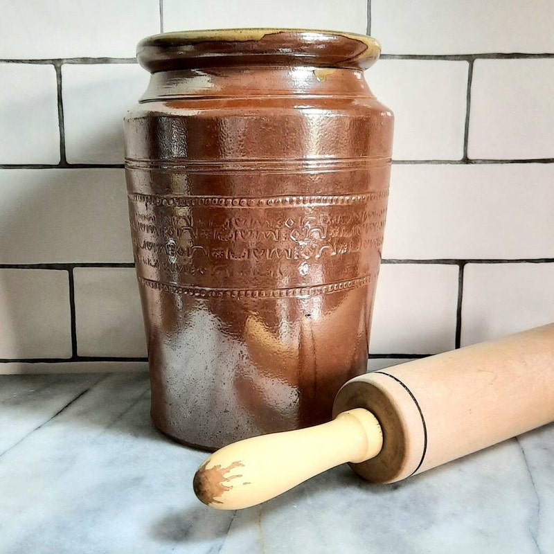 Large Antique Crock - Etsy