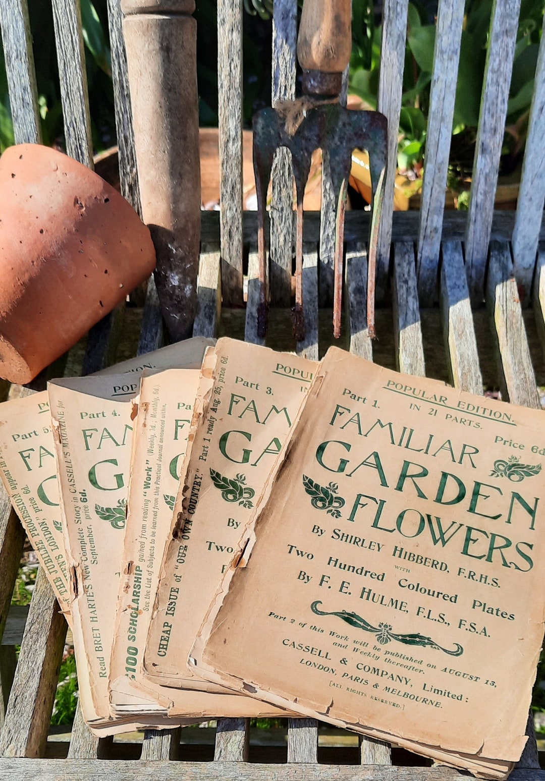 Victorian Gardening Booklet Familiar Garden Flowers by Shirley Hibberd ...
