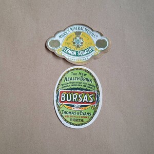 Original 1950's Bottle Labels, Vintage Graphic Design Resources ...