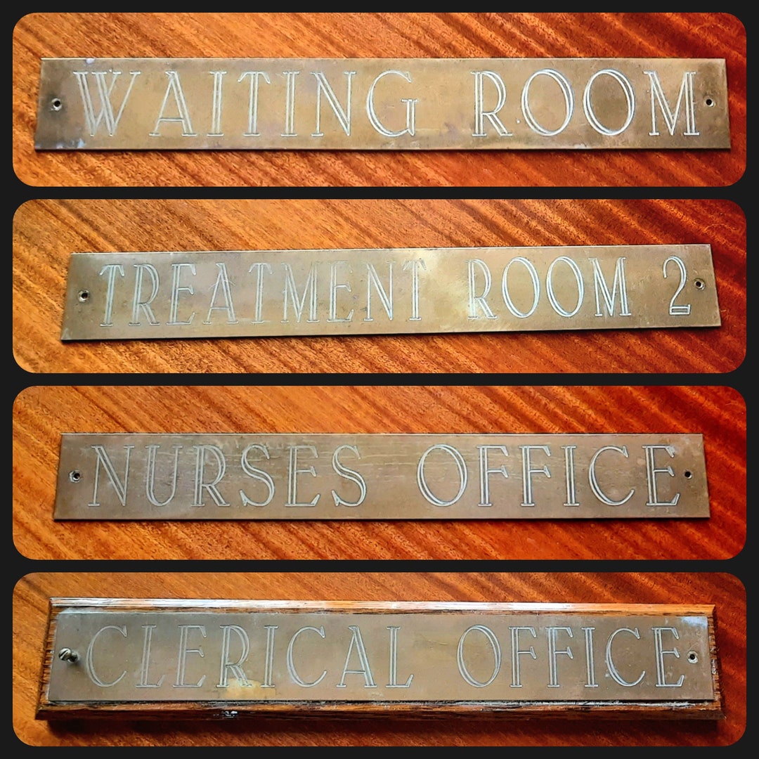 Art Deco Office Door Signs Medical Treatment Room Door - Etsy