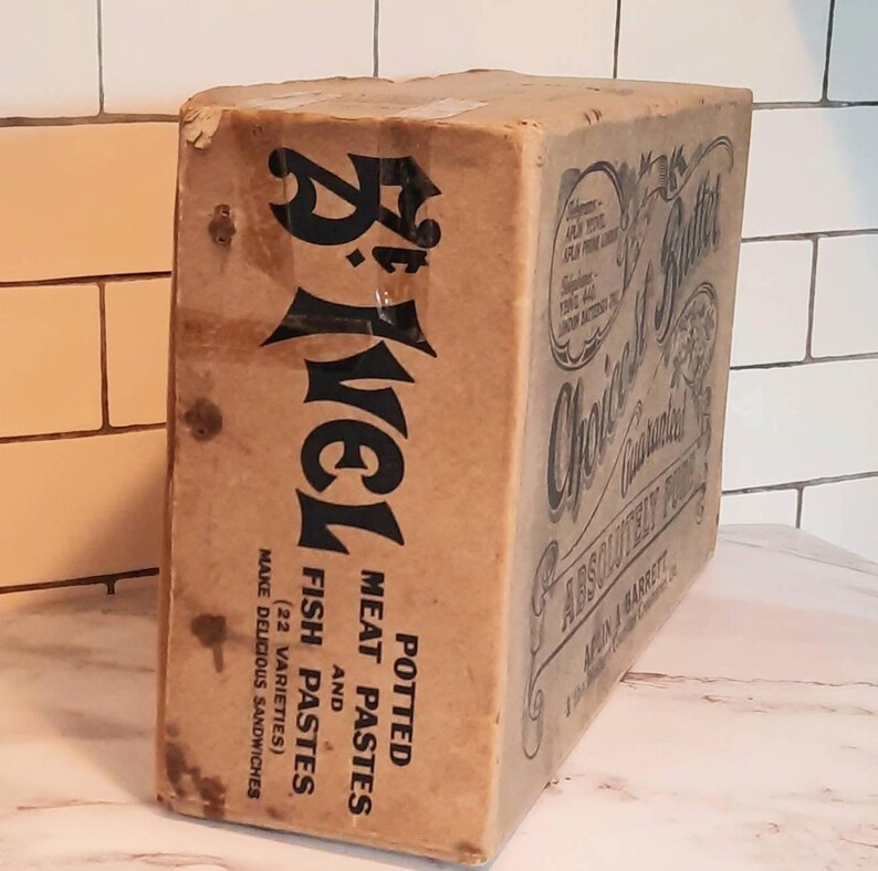 Vintage Shop Advertising, Old Grocery Box, 1900s Advertising Box for ...