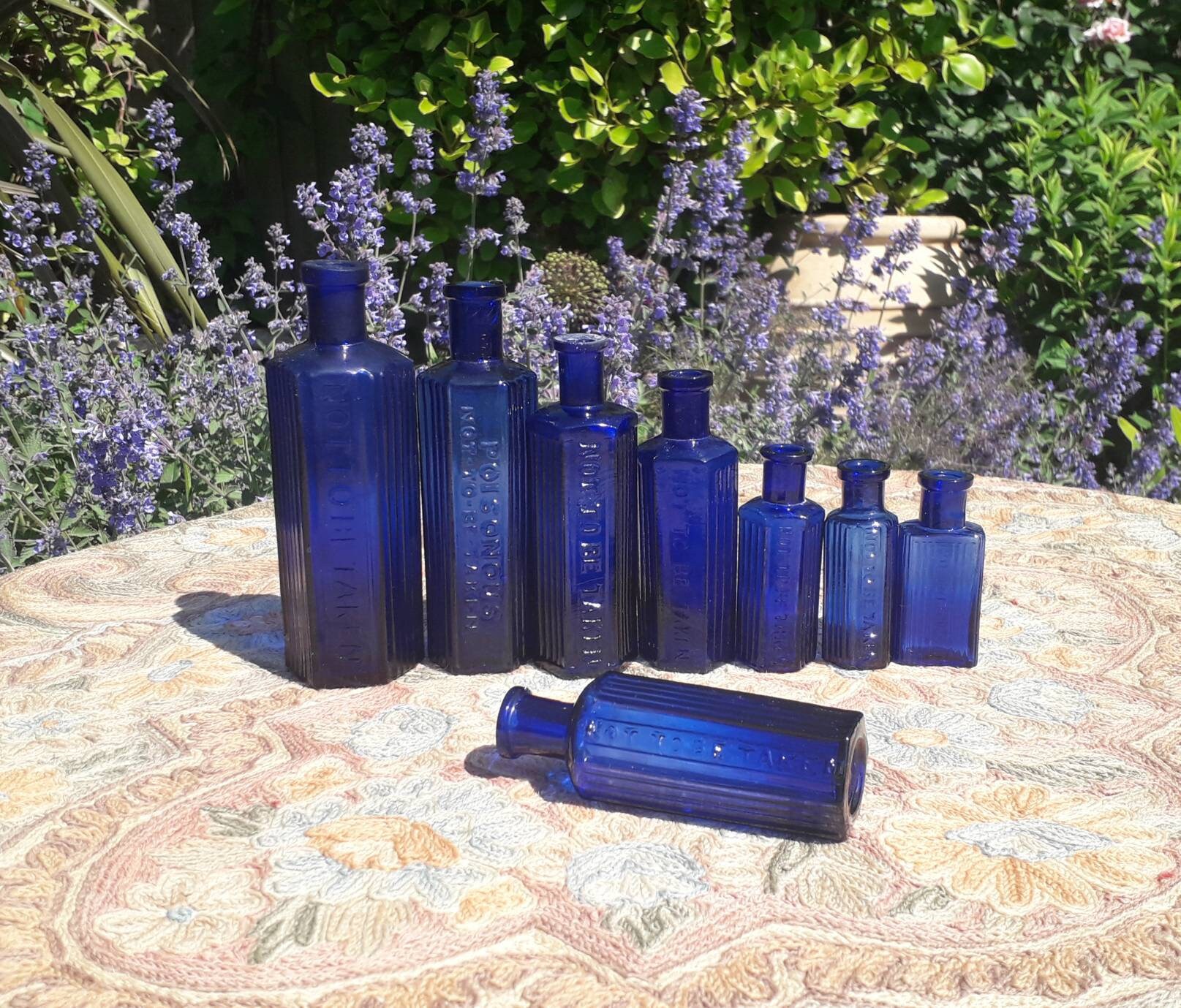 Cobalt Blue Glass Bottles for sale| 104 ads for used Cobalt Blue Glass ...