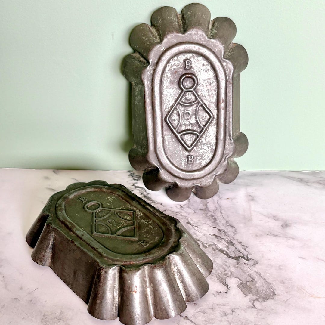 Victorian Baking Mould, 1800s Patisserie Case, Makers Lozenge Mark ...