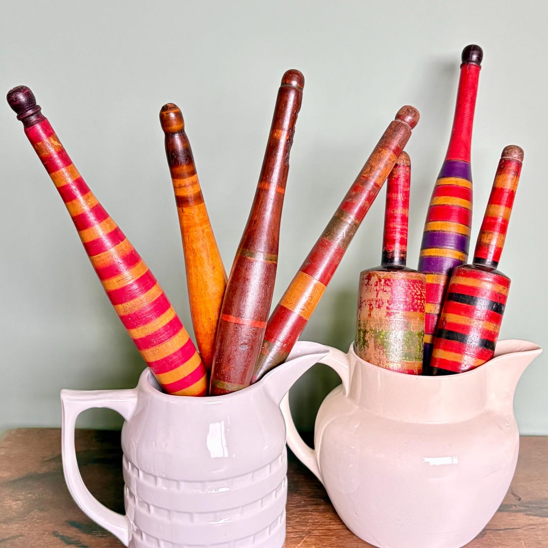 Vintage Colourful Indian Chapati Rolling Pin, Home Ware Gift - Etsy