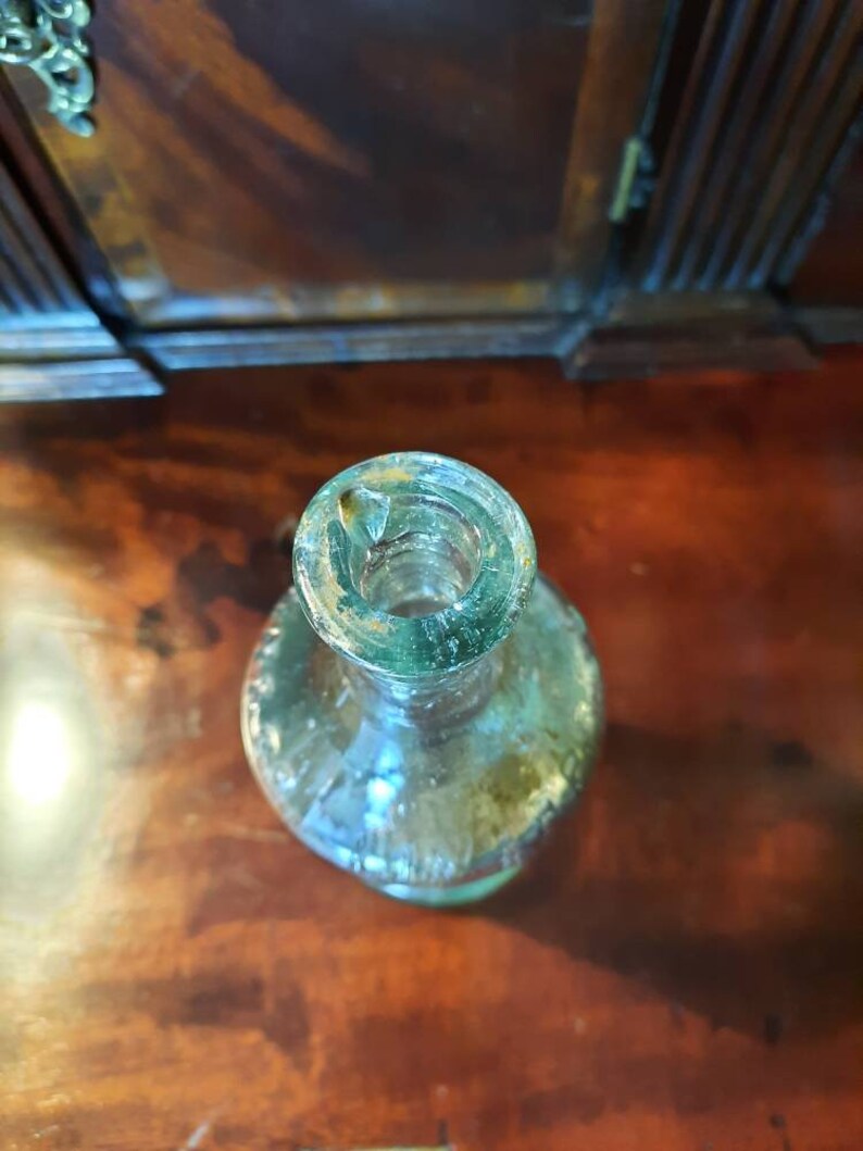 Victorian Glass Ink Bottle Ink Bottle With Lettering - Etsy UK