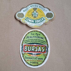 Original 1950's Bottle Labels, Vintage Graphic Design Resources ...