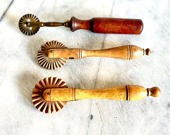 Victorian and Edwardian Wooden Pastry Cutter, Antique Kitchen Baking ...