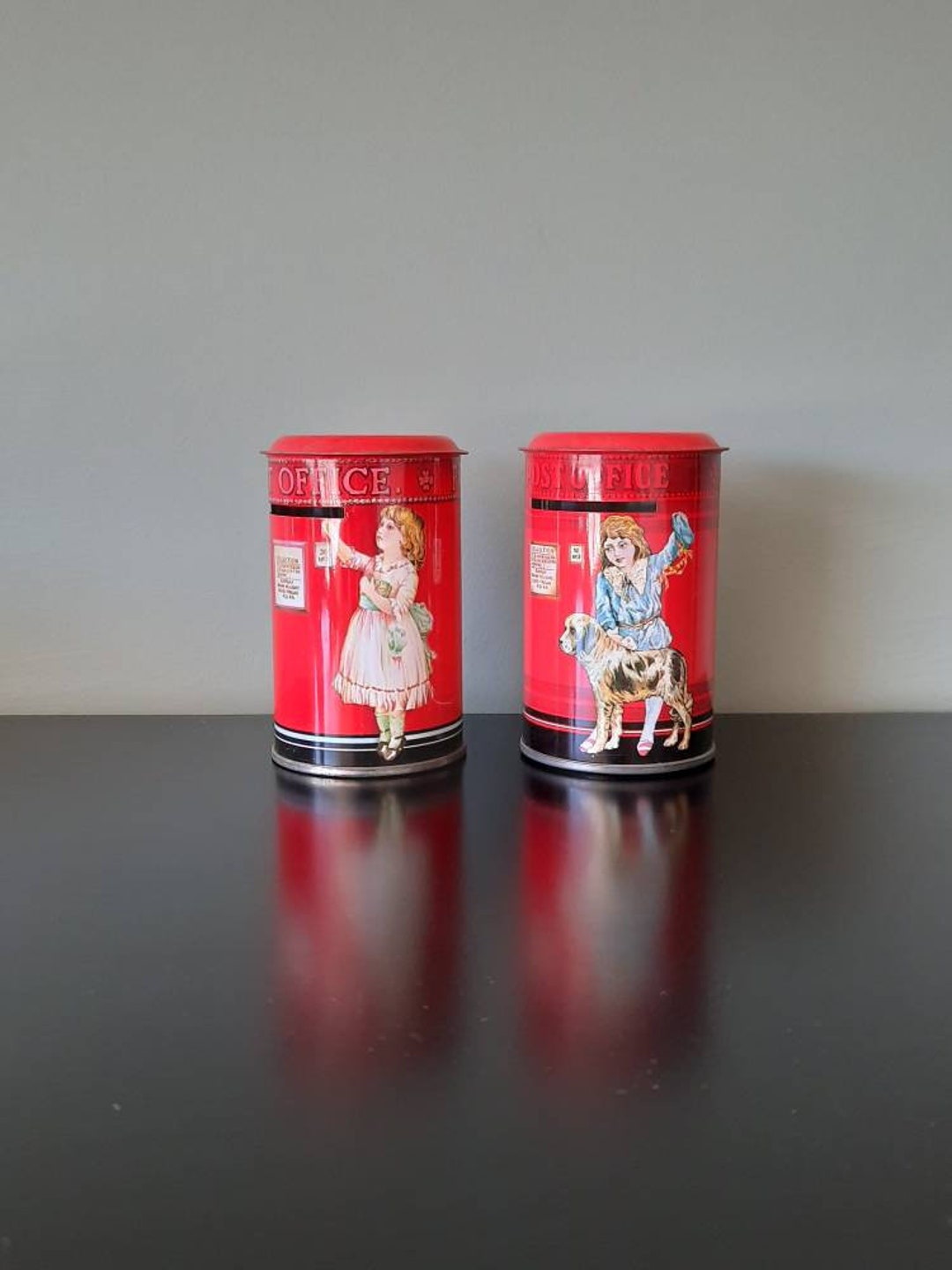 Vintage Tin Post Box Money Box 1970's Piggy Bank Savings - Etsy