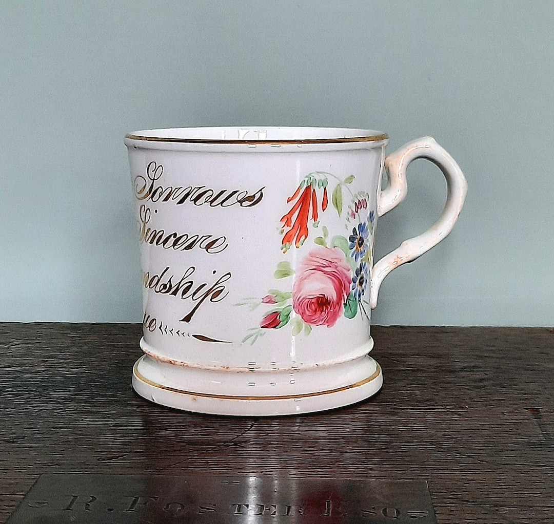 Antique Loving Cup Love Token Victorian Floral China - Etsy