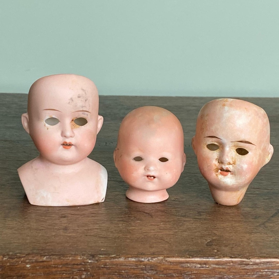 Antique Dolls Heads, German Porcelain Doll Heads, Excavated Dolls - Etsy