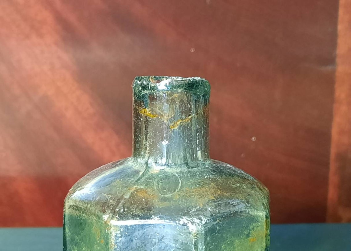 Antique Victorian Glass Ink Bottle 1800's Octagonal Ink - Etsy UK