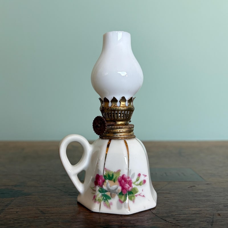 Pink Floral Oil Lamps - Etsy UK