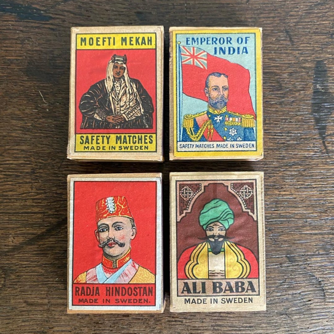 Collectable Vintage Match Boxes, Logo Design Paper Ephemera, Graphic ...