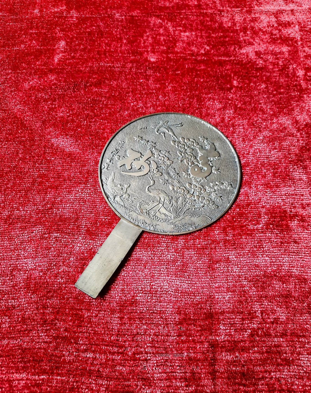 Antique Japanese Mirror Chinoiserie Design Makkyo Mirror With - Etsy