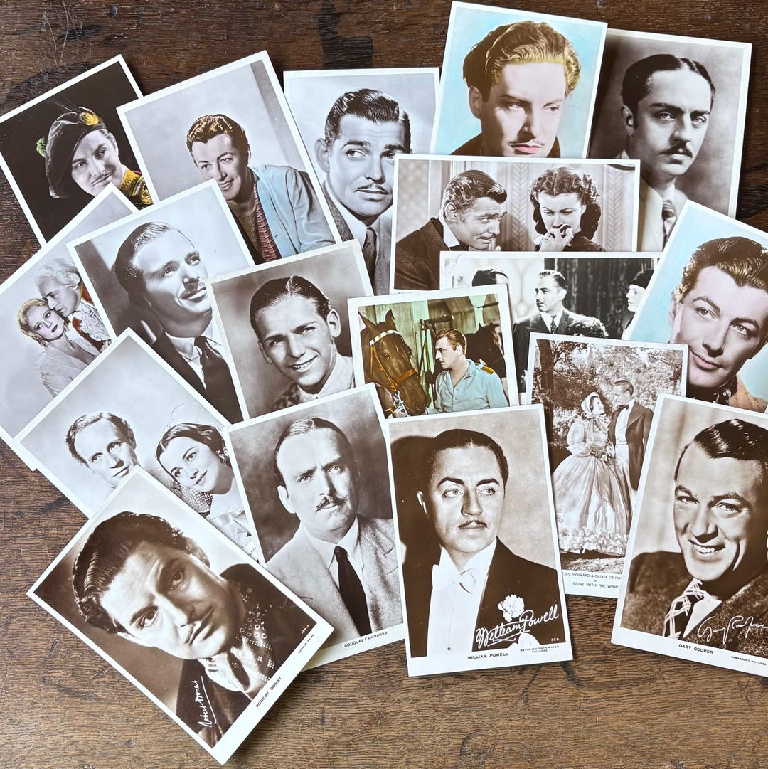 Original 1930’s Movie Star Postcards, Hollywood Film Stars, Vintage ...