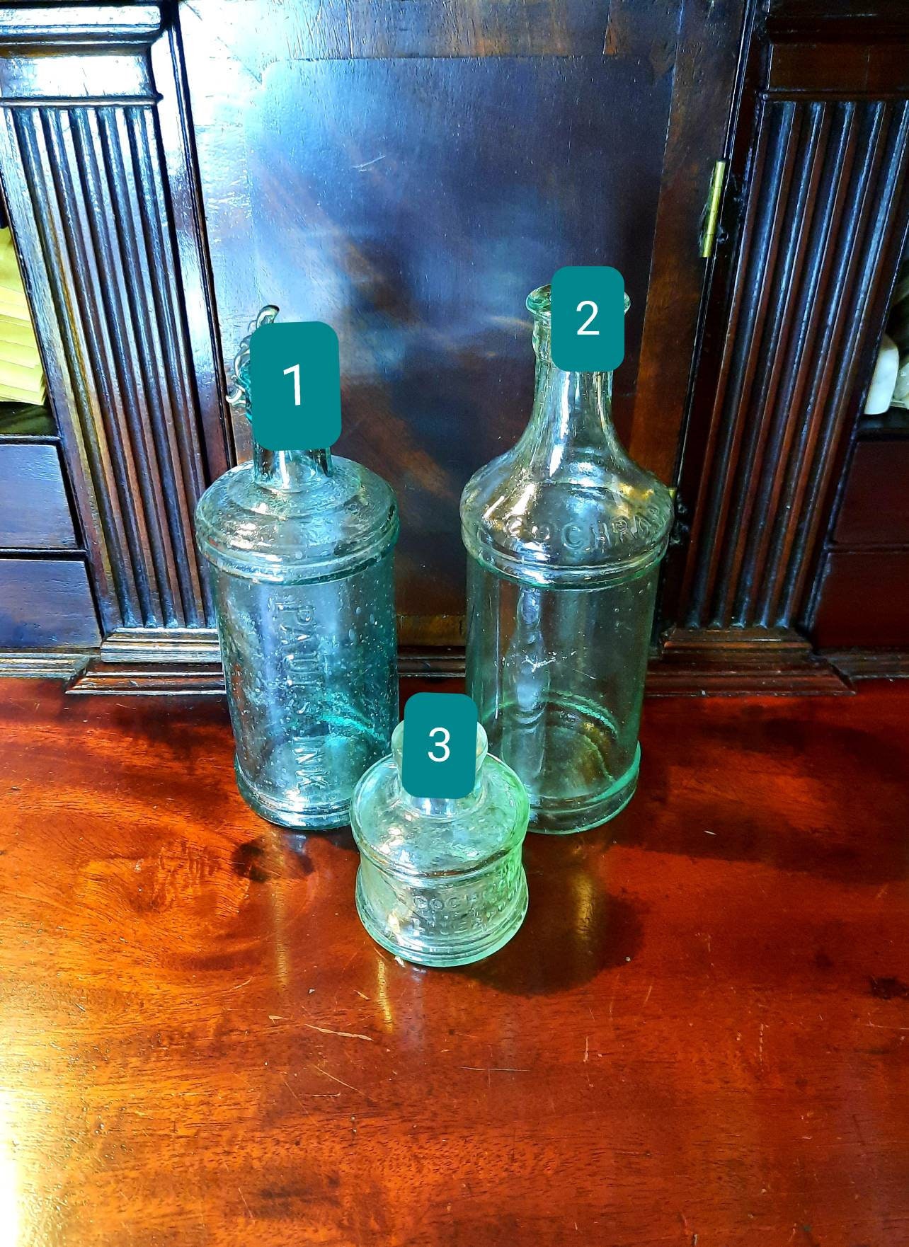 Victorian Ink Bottle, Ink Bottle With Advertising for Paul's Ink ...