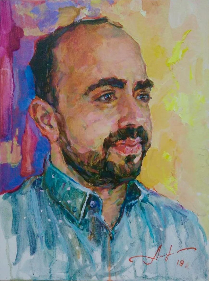 Portrait Painting From Photo Custom Portrait From Photo Family - Etsy