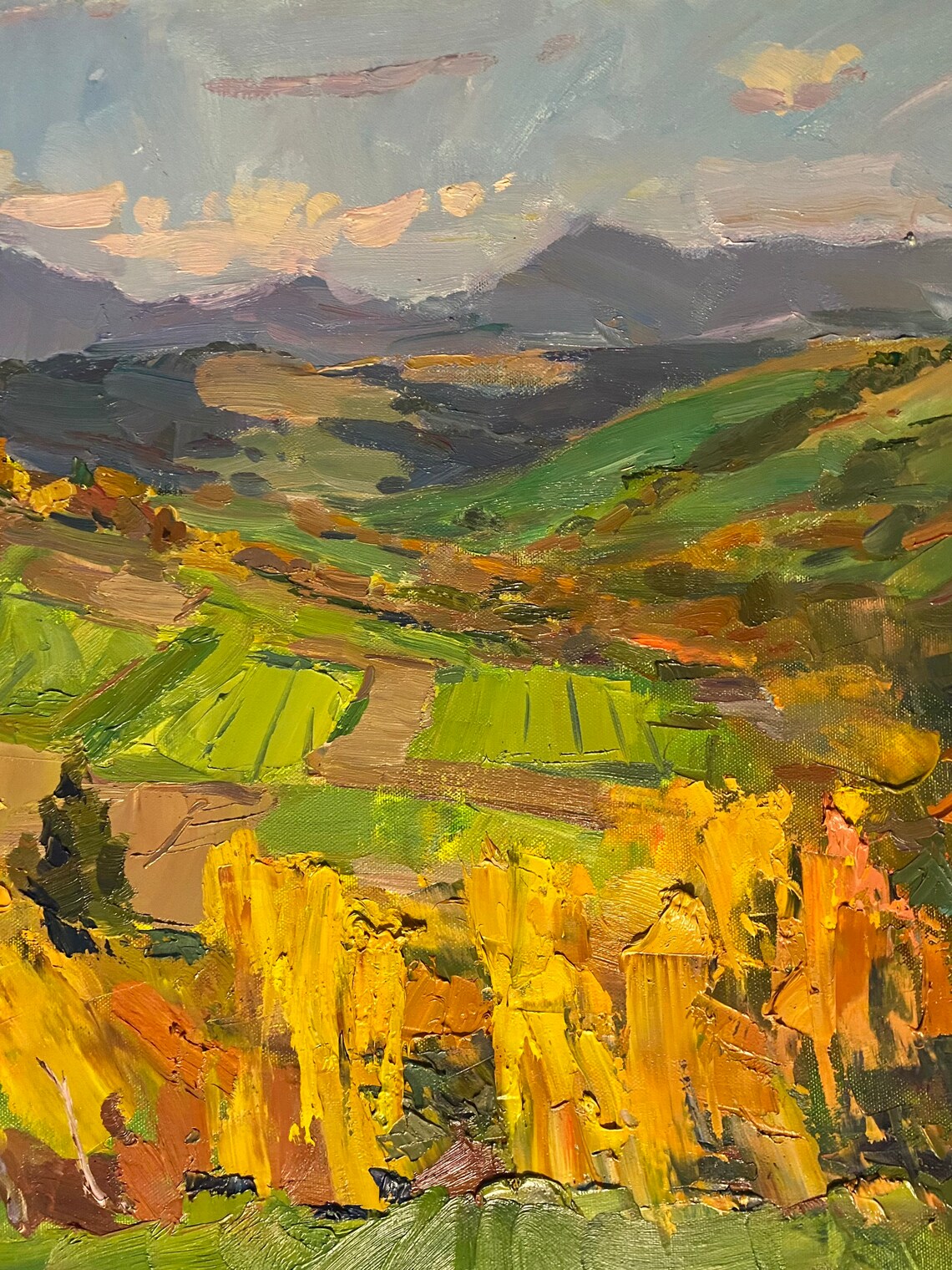 Large Wall Art Impressionist Art Original Painting Rural - Etsy