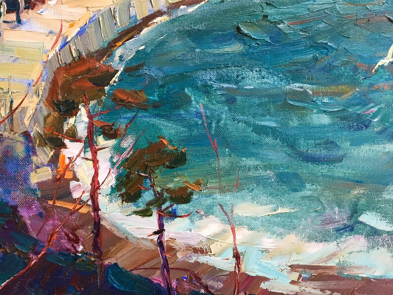 Seascape OIL Painting, Impressionist Painting, Sea Landscape, Ocean ...
