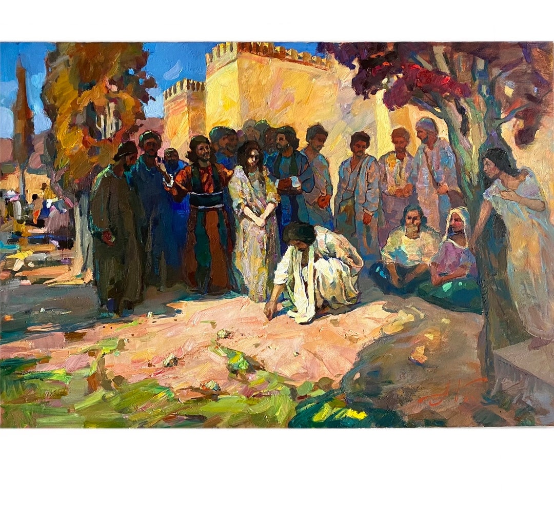 Jesus, Christian Painting, Impressionist Art, Original Painting, Genre ...