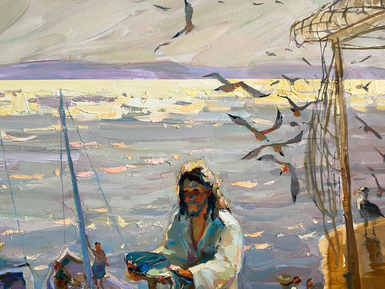 Jesus Christian Painting Impressionist Art Original - Etsy