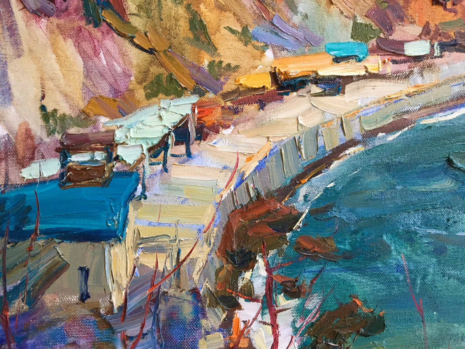 Seascape OIL Painting Impressionist Painting Sea Landscape | Etsy