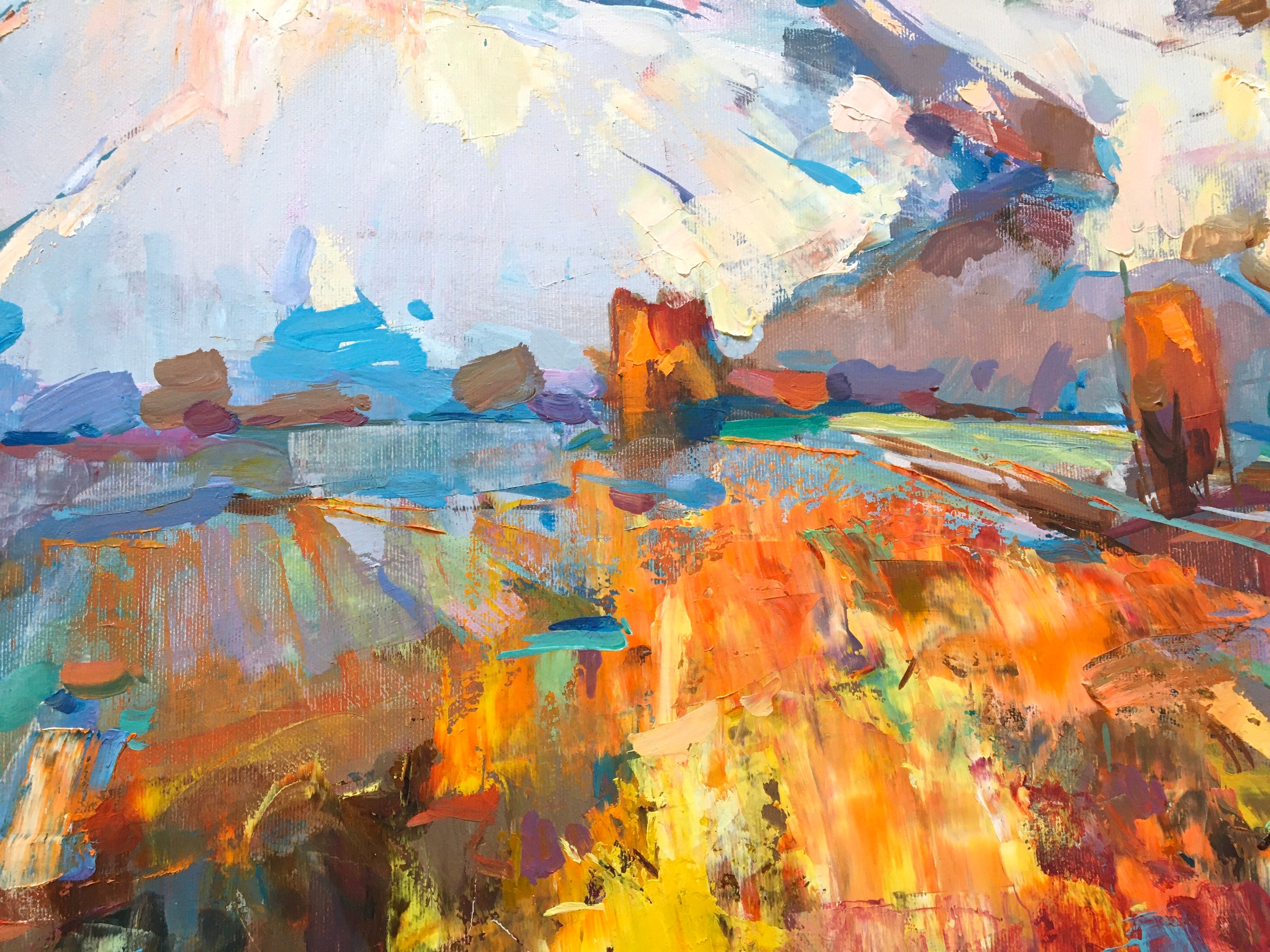 Modern Impressionist Art Original Oil Painting Mountains Oil - Etsy