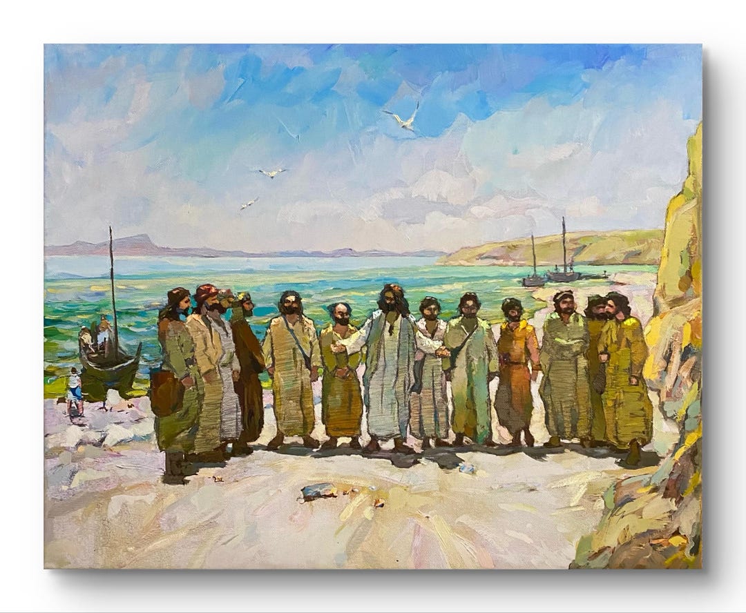 Christian Painting, Impressionist Art, Original Painting, Jesus ...