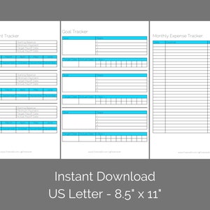 PRINTABLE Budget Planner - 8.5x11 - Instant Download - PDF - Etsy