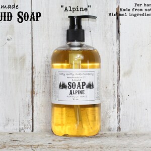 Handmade Handsoap Hand Soap LIQUID SOAP for Hand & Body - "alpine ...