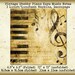 3 Shabby Chic Piano Vintage Musical Notes G Clef 6.5" Lunch Luncheon ...