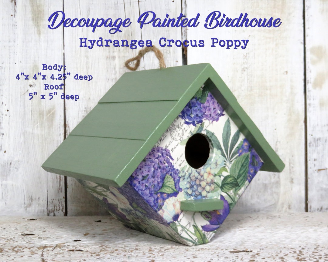 Hydrangea Crocus Poppy Purple Flower Flowers Floral Vine Decoupage ...
