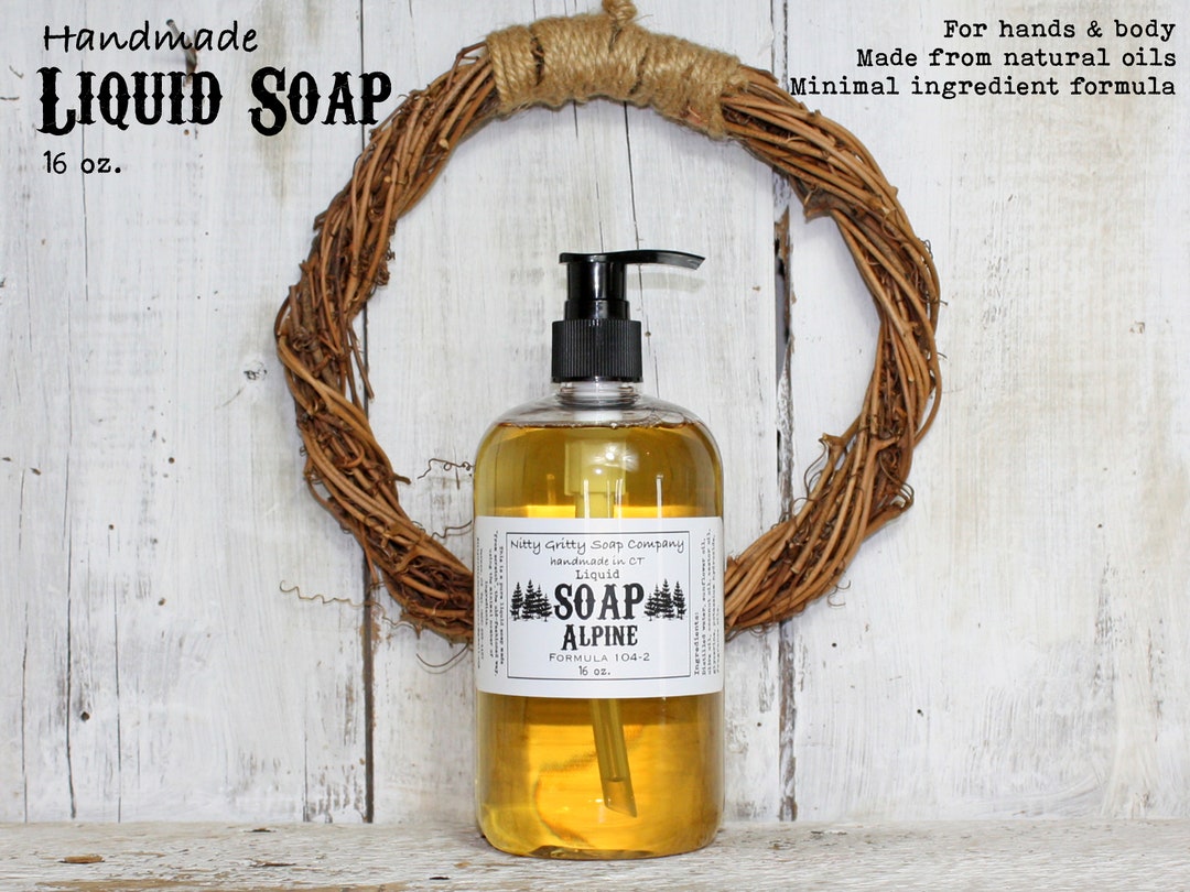 Handmade Handsoap Hand Soap LIQUID SOAP for Hand & Body - "alpine ...
