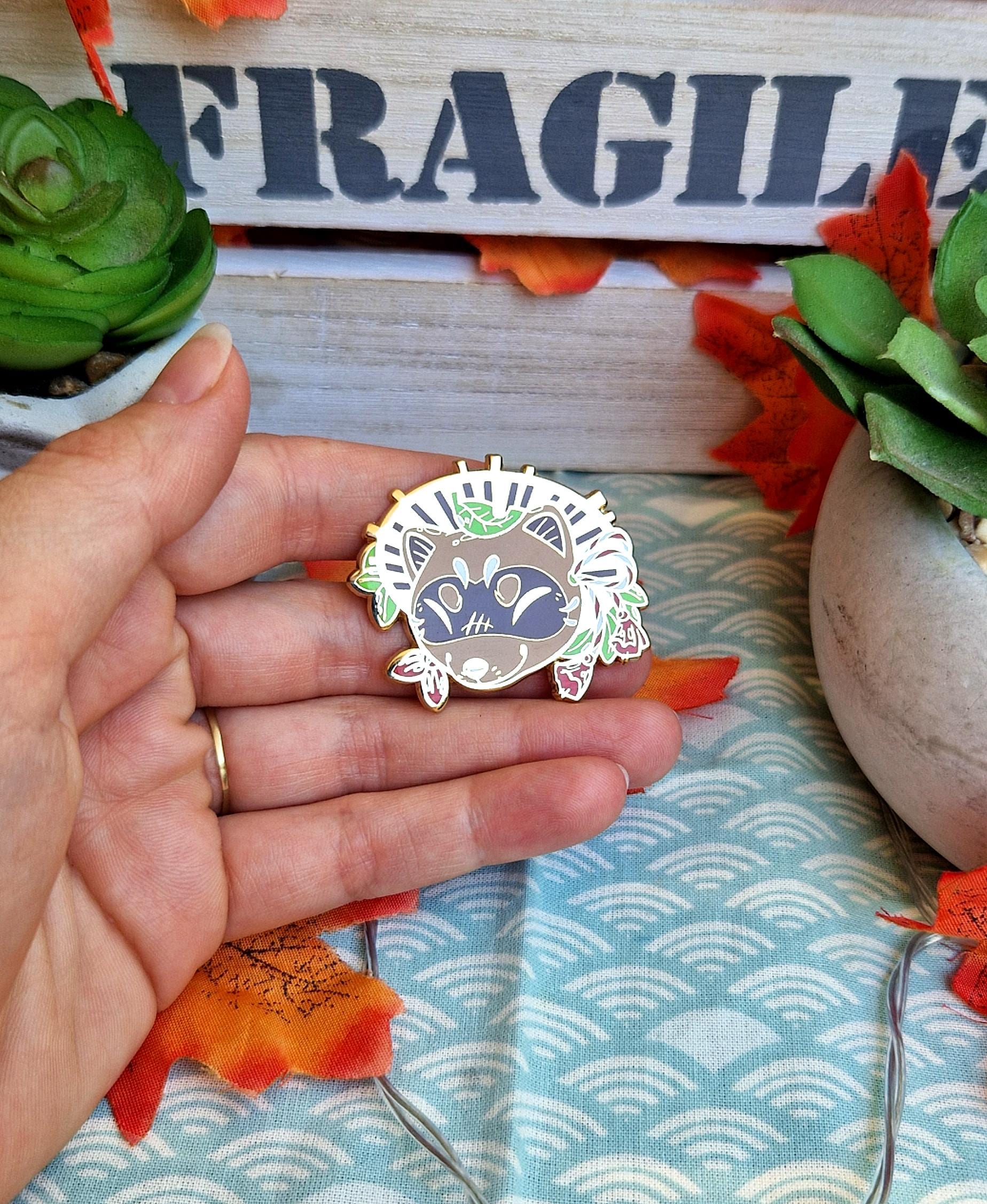 Tanuki Hard Enamel Pin - Etsy