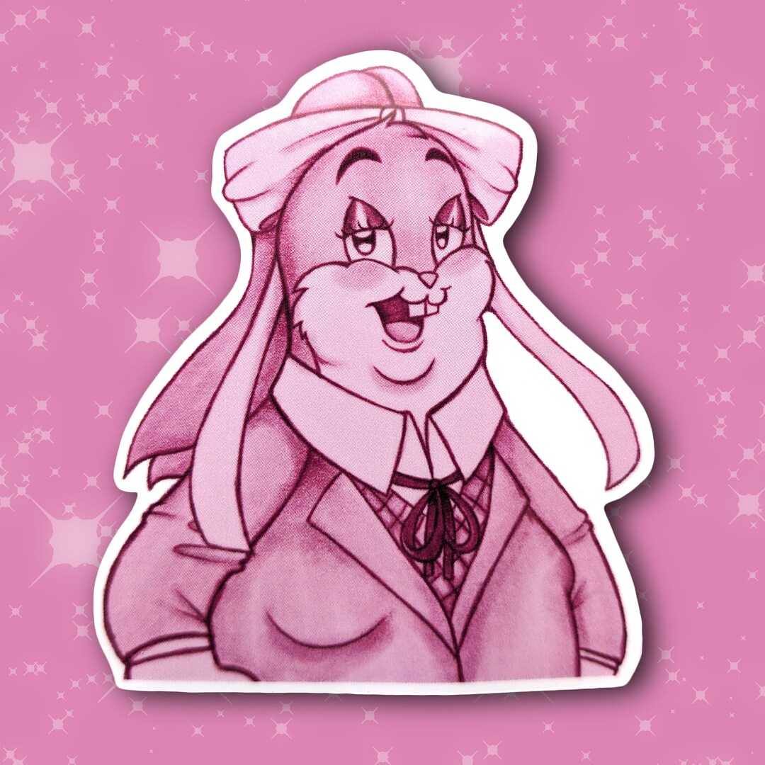 Big Chungus Monika Funny Vinyl Sticker - Etsy