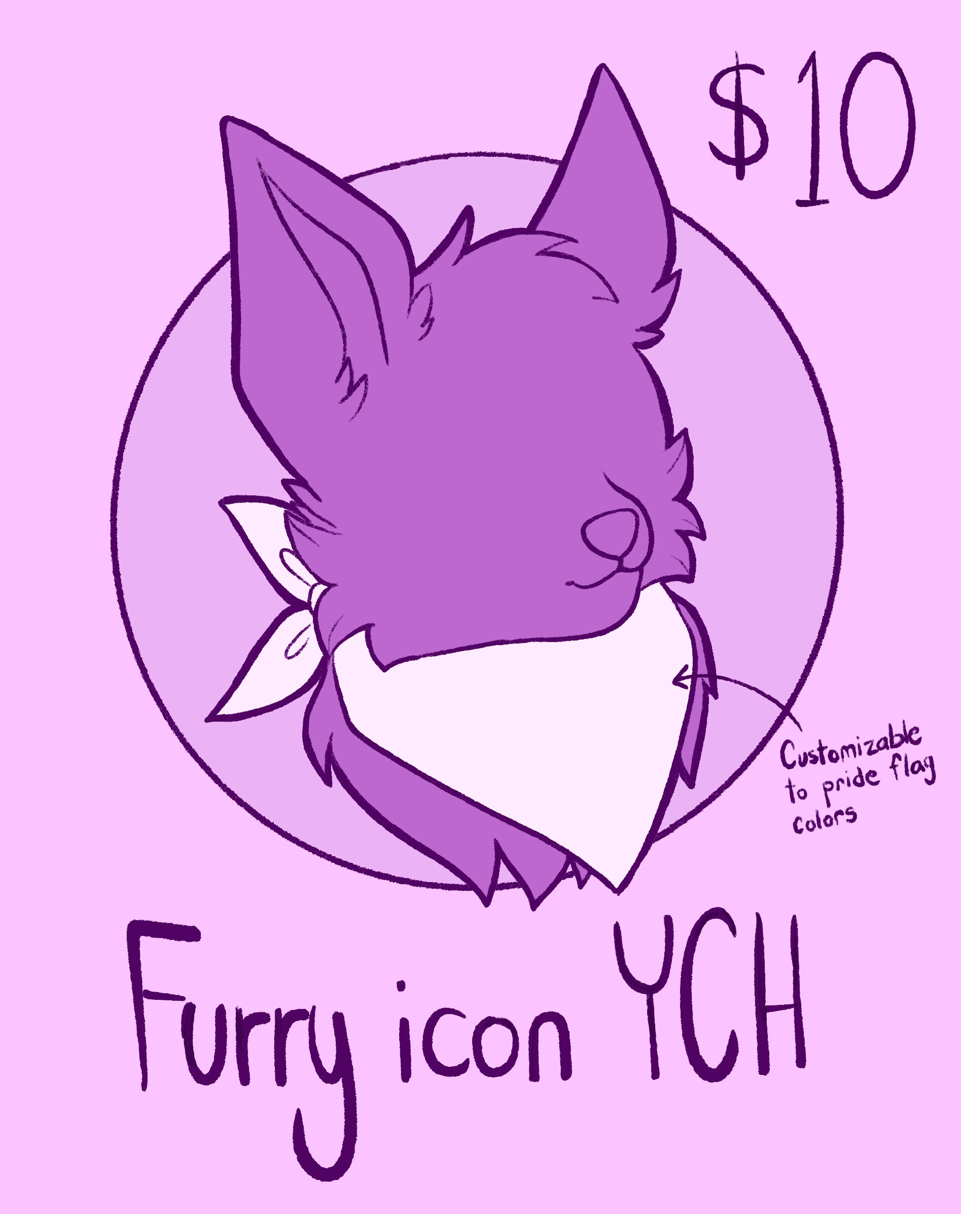 Furry Icon Profile Picture YCH Commission - Etsy