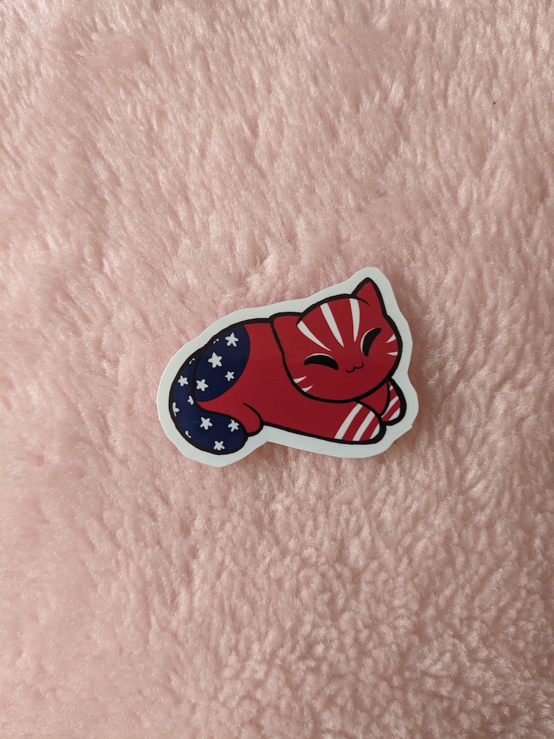 Cats as Country Flags of the World Stickers United States United ...