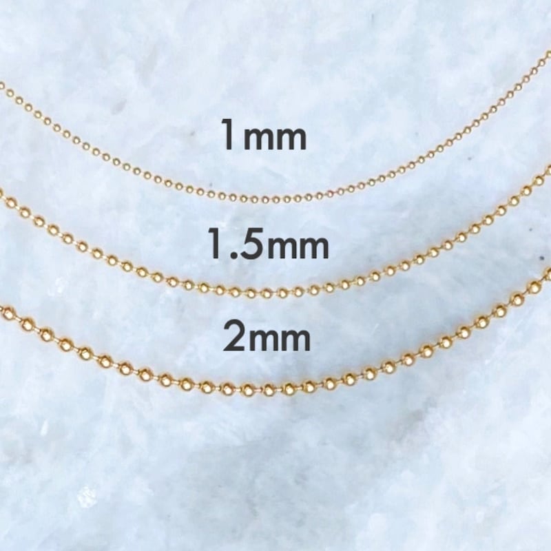 14 Inch Ball Chain Silver - Etsy