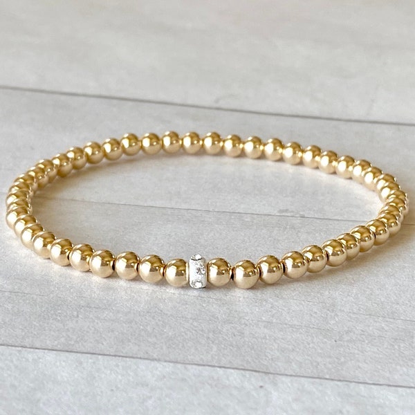 Gold Bead Bracelet - Etsy