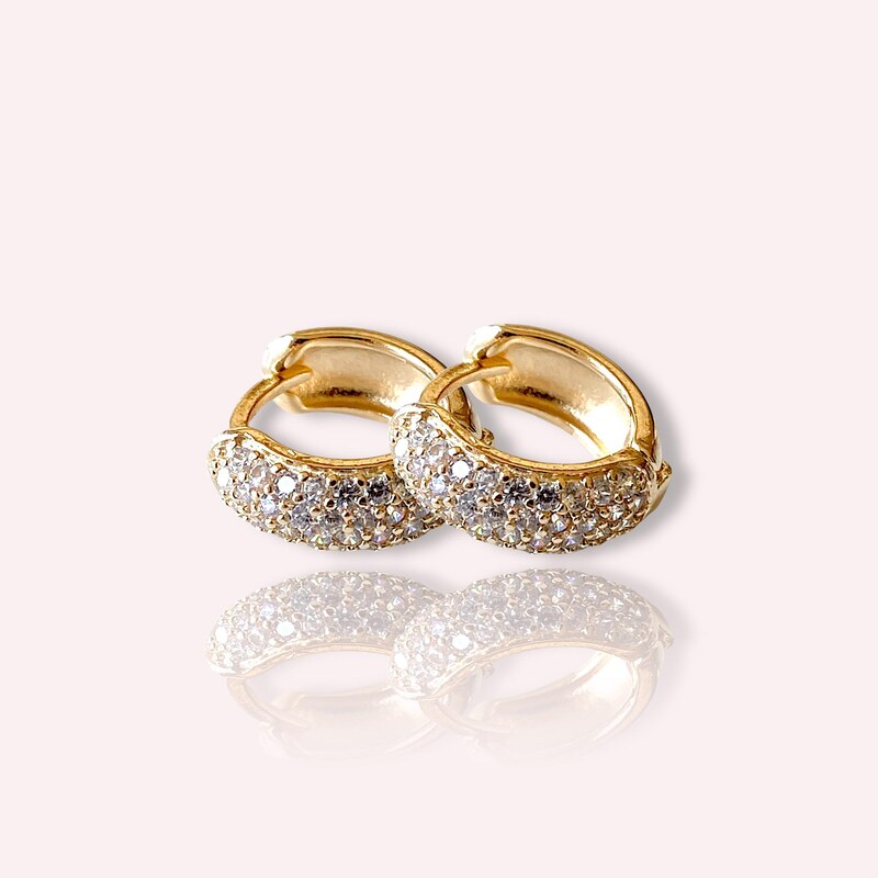 Gold Huggie Earrings - Etsy