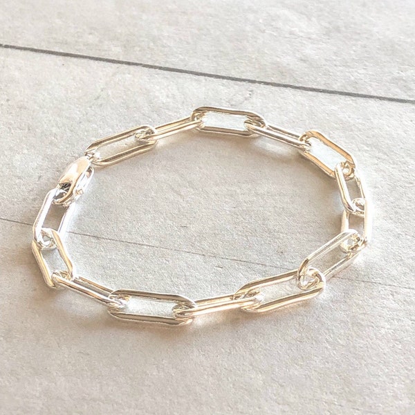 Chunky Paperclip Bracelet - Etsy