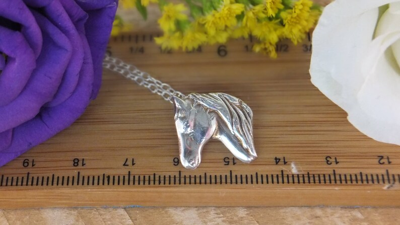 Horse Head Necklace Animal Jewelry Equestrian Necklace - Etsy