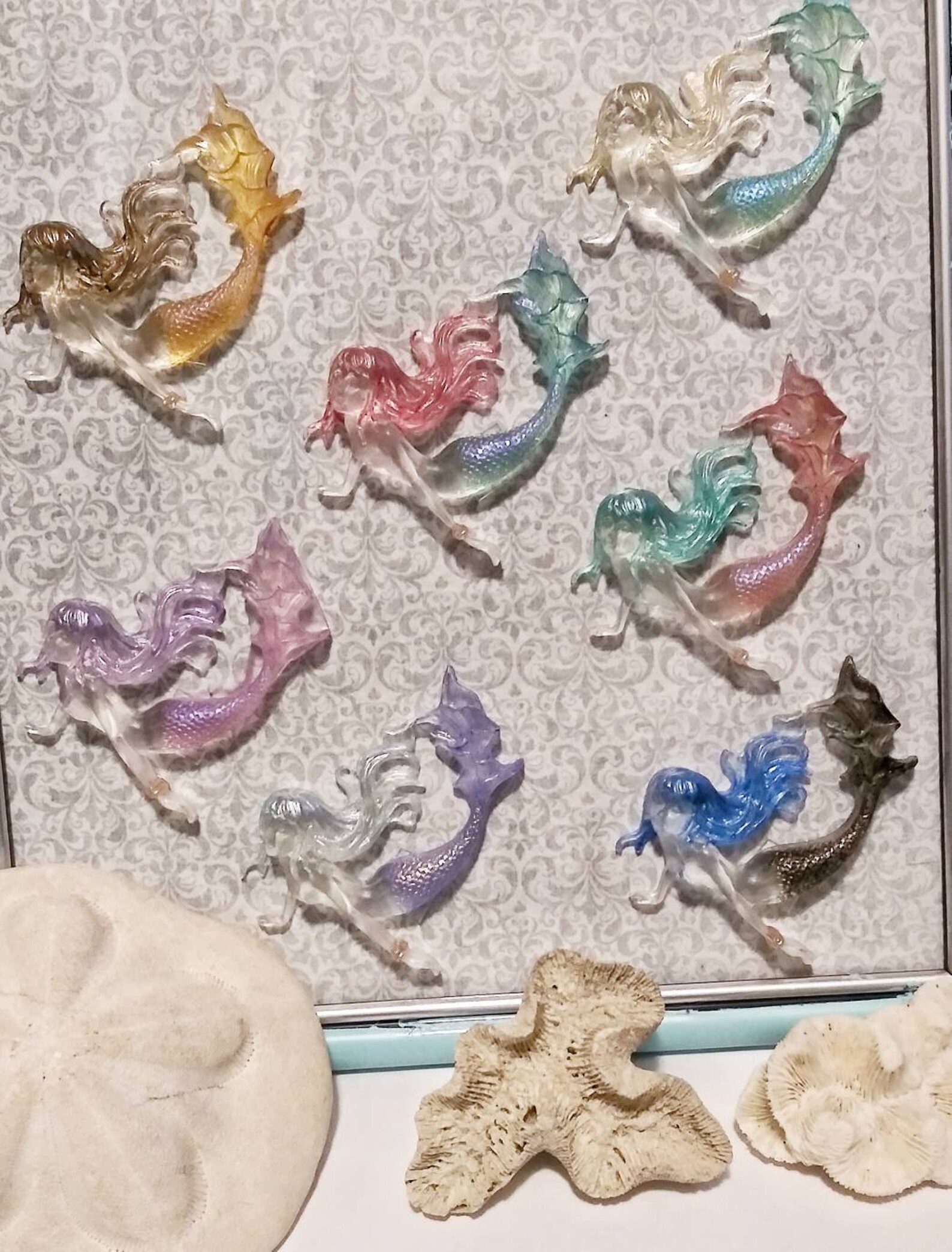 Mermaid Keychain, Siren Keychain, Resin Mermaid, Made to Order, Resin ...