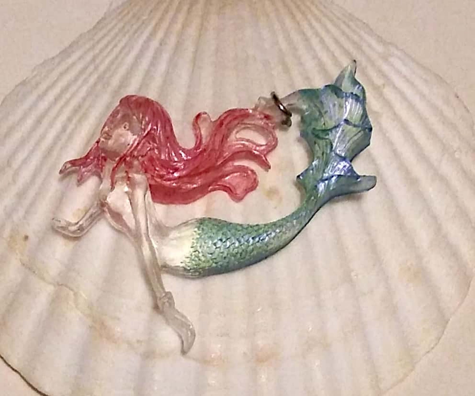 Mermaid Keychain, Siren Keychain, Resin Mermaid, Made to Order, Resin ...