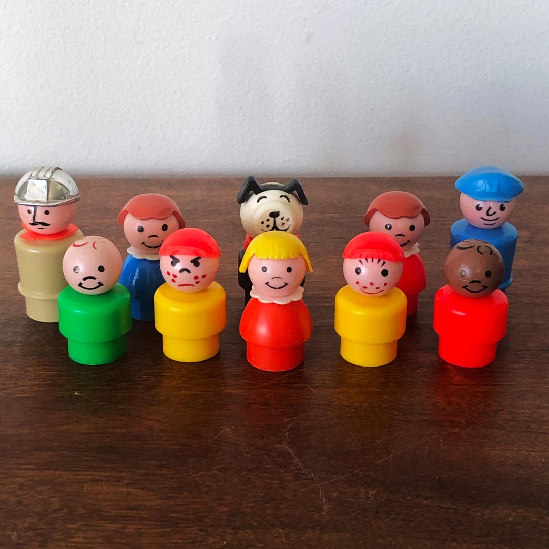 Fisher Price Plastic Little People Figures, Butch, Penny, Fido or Lucky ...