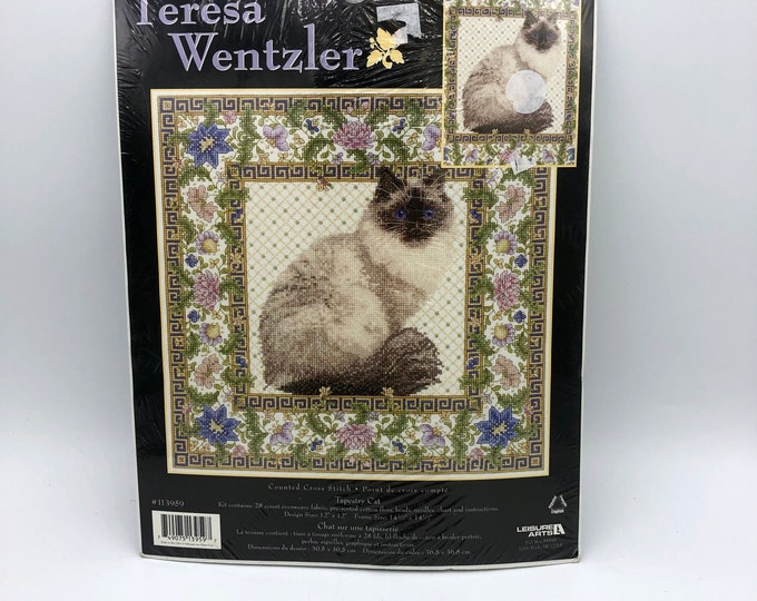 Teresa Wentzler Counted Cross Stitch Kit Tapestry Cat Sealed 113959 ...