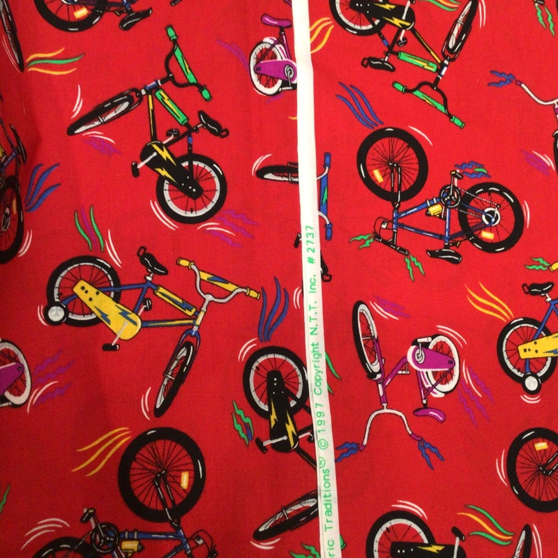Bicycle Fabric - Etsy