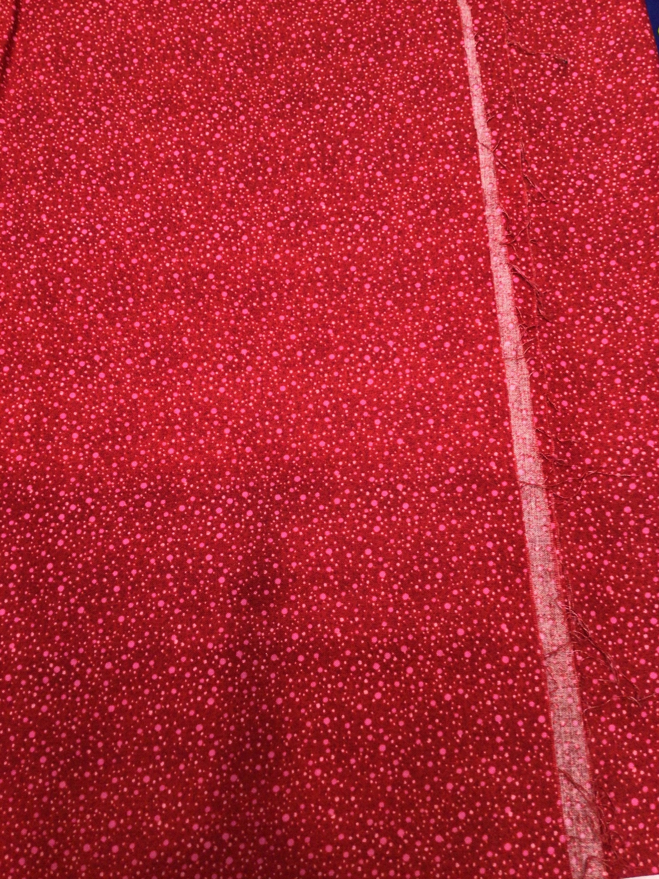 Red and Pink Polka Dot Fabric - Etsy