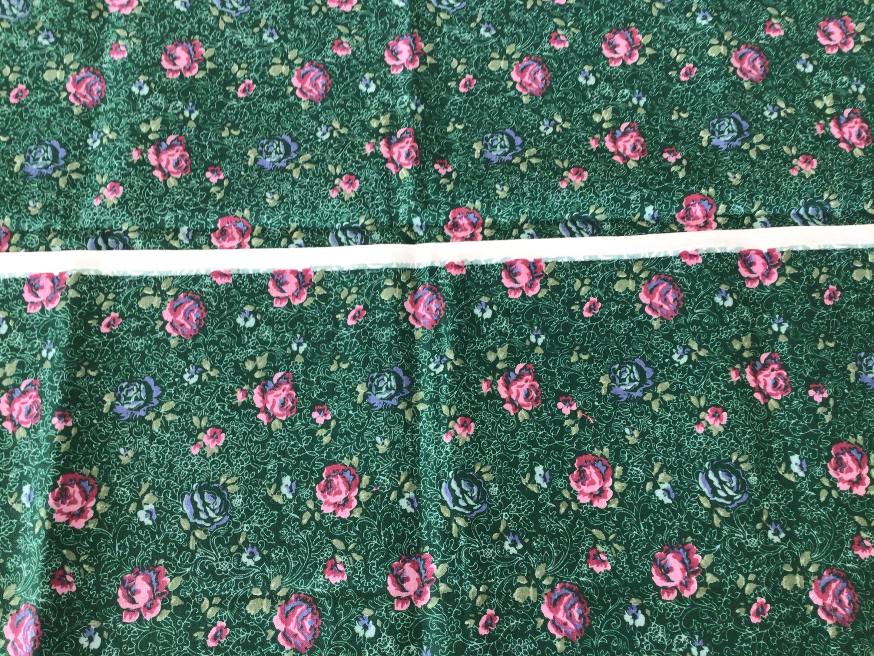 Vintage Peter Pan Floral Print Fabric - Etsy